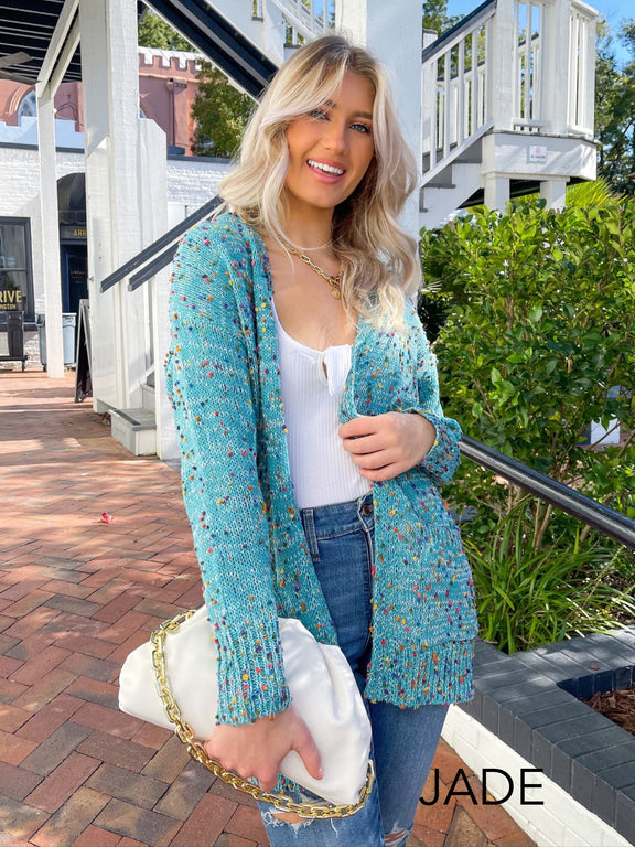 The Confetti Cardigan // 10 Colors – Brooklyn's Boutique