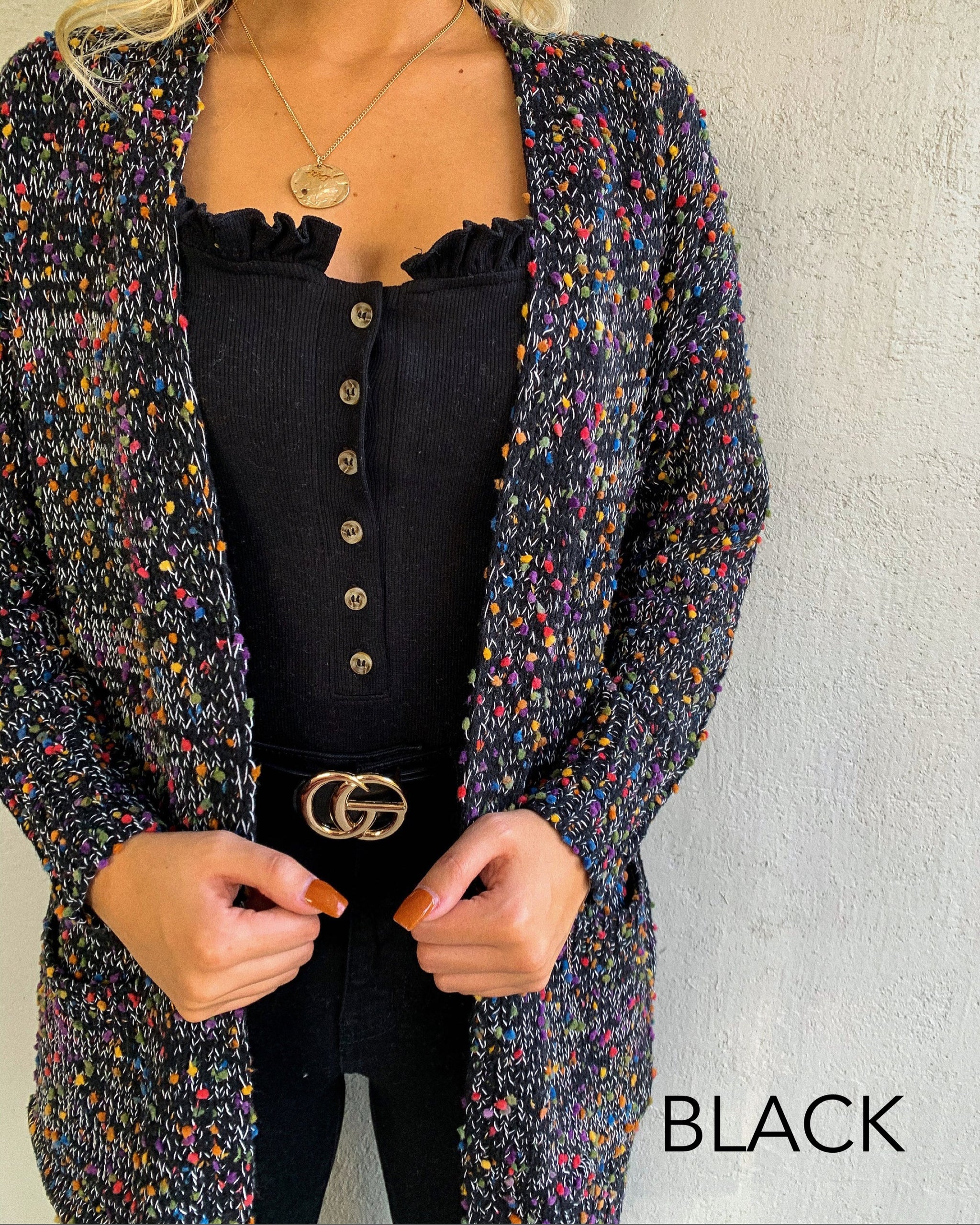 The Confetti Cardigan // 10 Colors – Brooklyn's Boutique
